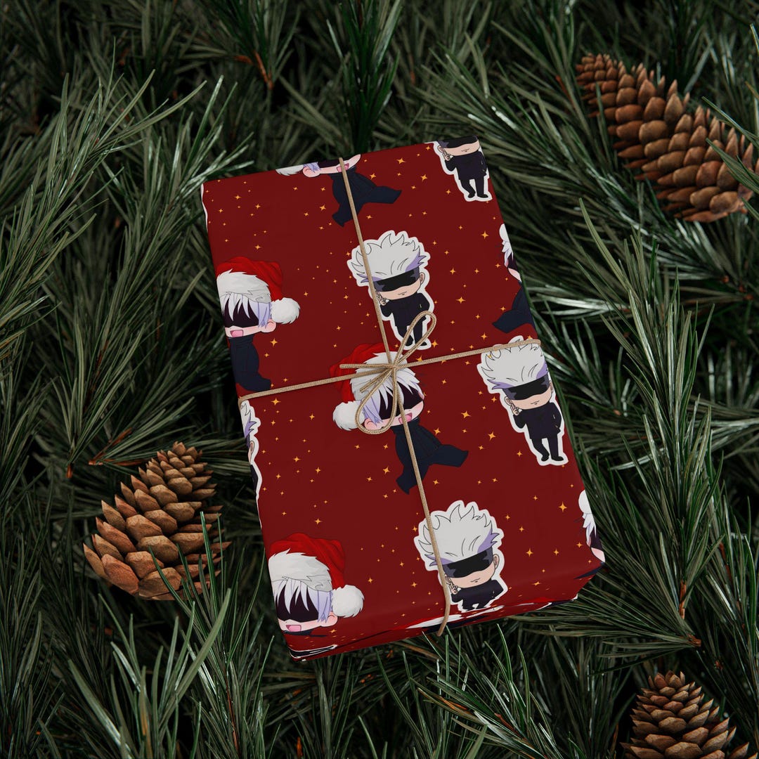 Jjk, Gojo, Gift Wrap, Christmas Wrap Paper, Decorative Paper, Anime ...
