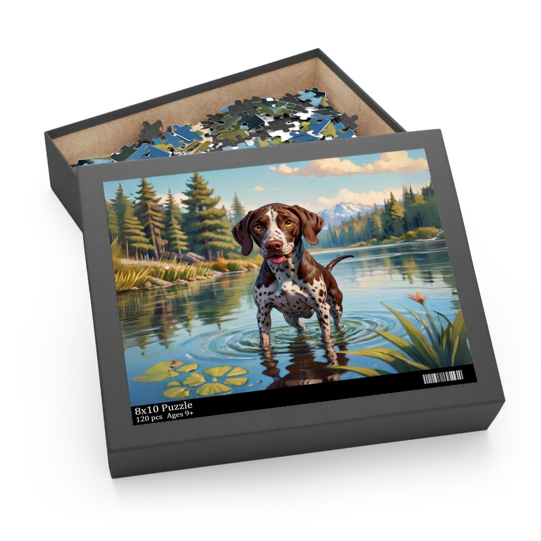 Cartoon German Shorthaired Pointer Puzzle, Gsp Picture Puzzle, Gsp ...