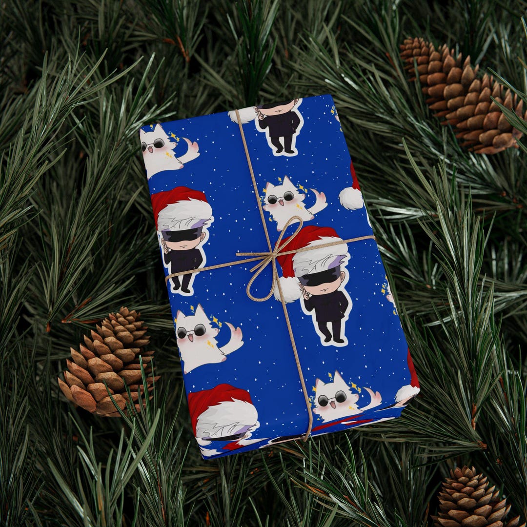 Jjk, Gojo, Gift Wrap, Christmas Wrap Paper, Decorative Paper, Anime ...