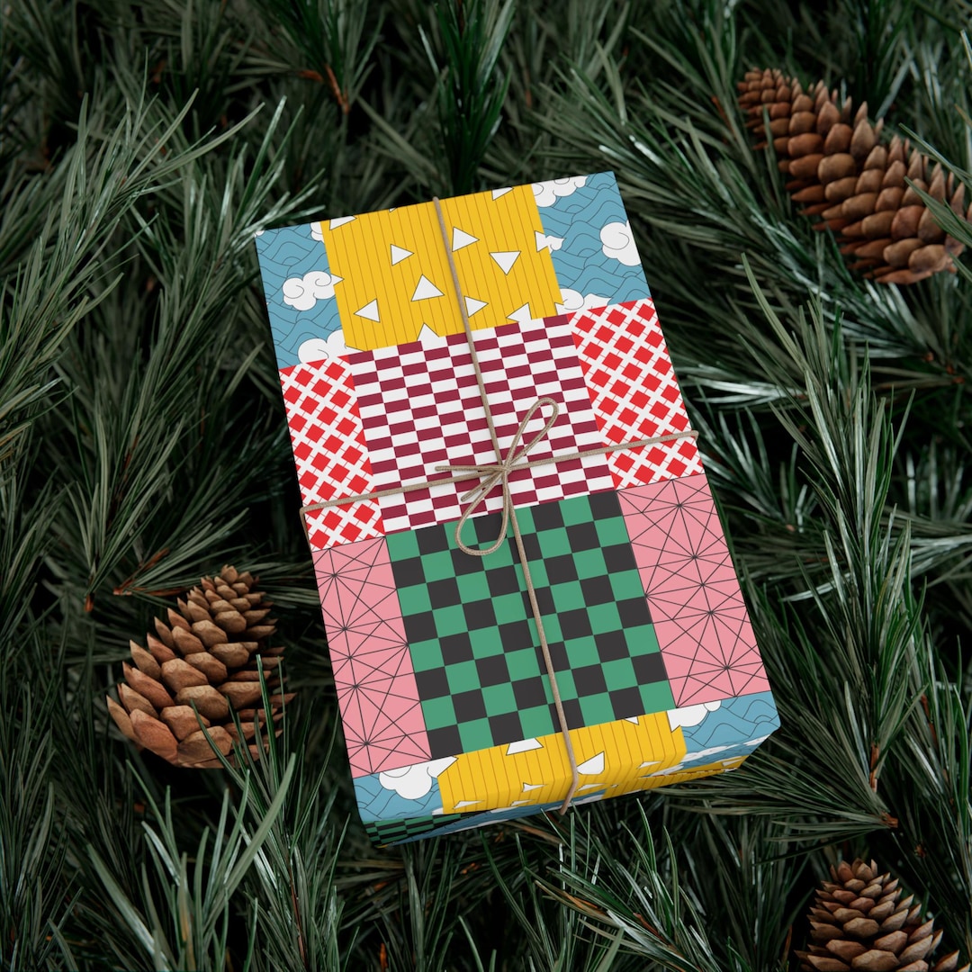 Anime Wrapping Paper, Demon Wrapping Paper, Samurai Wrapping Paper Roll ...