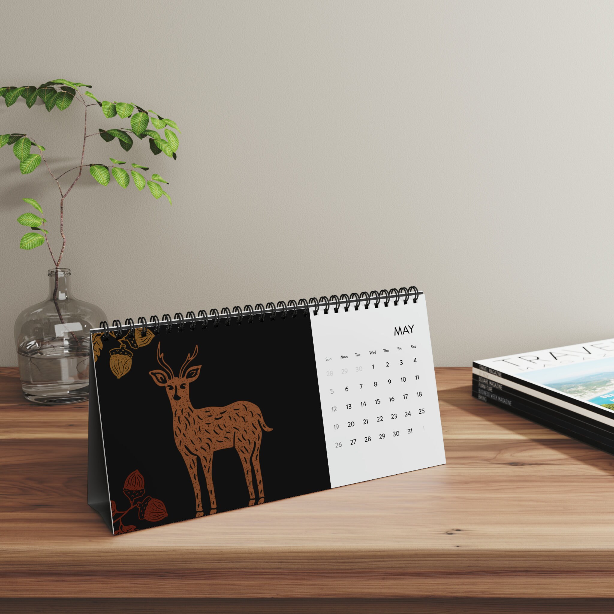 Cottagecore Calendar, Desktop Calendar 2024, Cottagecore Monthly ...