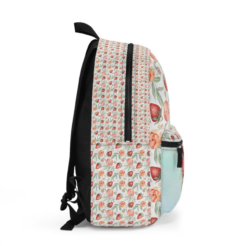 Kawaii Strawberry Backpack , Custom Strawberry Chiby Pattern Backpack ...