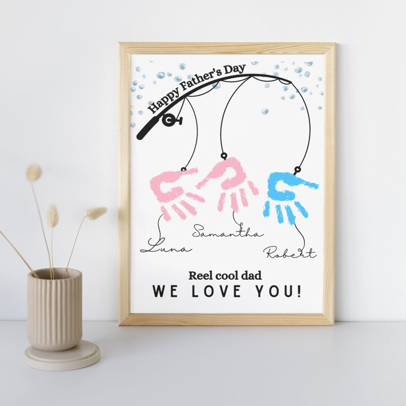 Fathers Day Handprint Craft, Fathers Day Gift, Fathers Day Print ...
