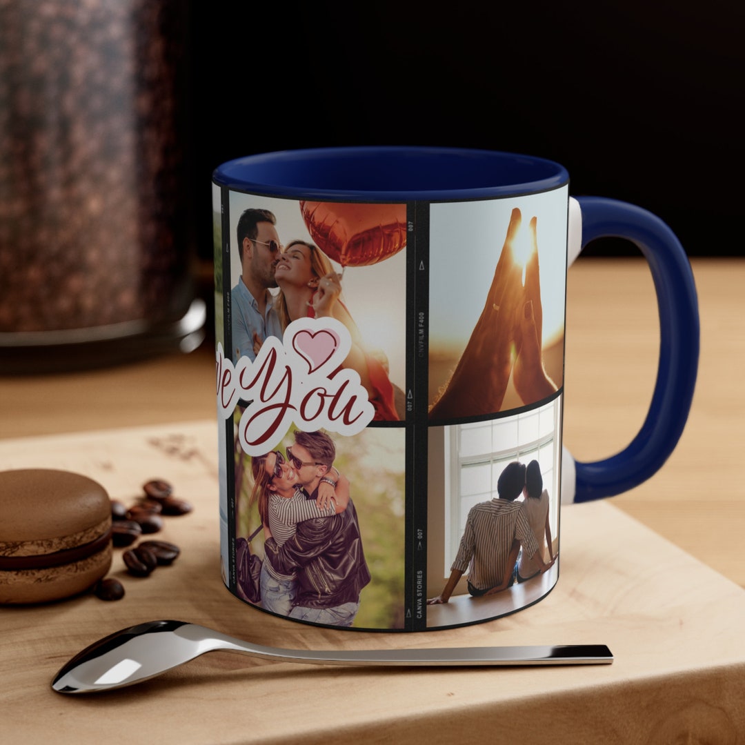 Personalized Valentine Couple Photo Mug,i Love You Mug, Gifts for Him ...