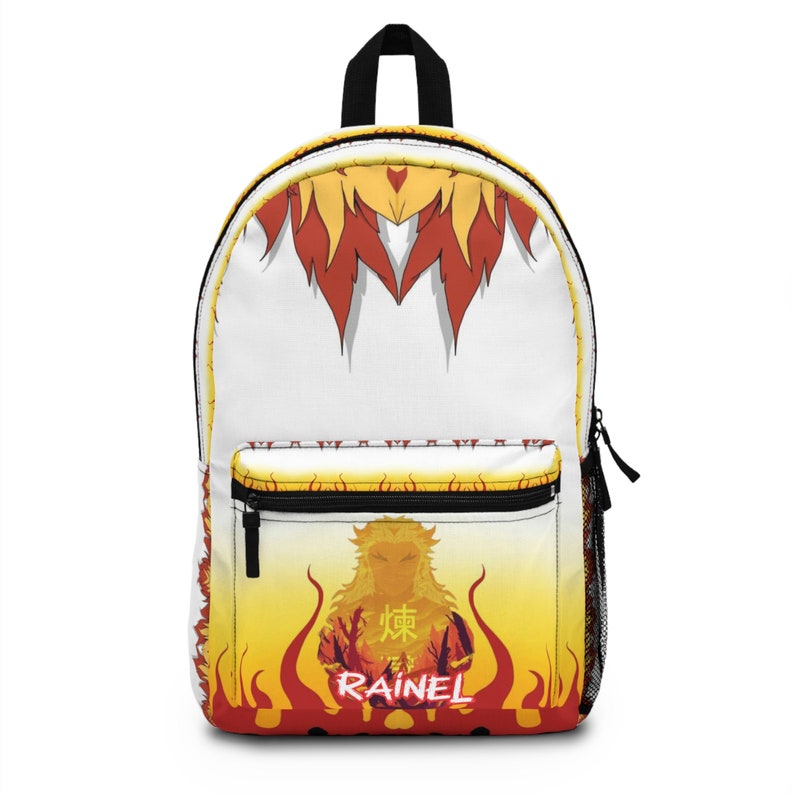 Custom Anime Kimono Pattern Backpack ,back to School, Rengoku Bag , Pre ...