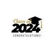 Class of 2024 Transparent Outdoor Stickers, Die-cut, College Graduation ...