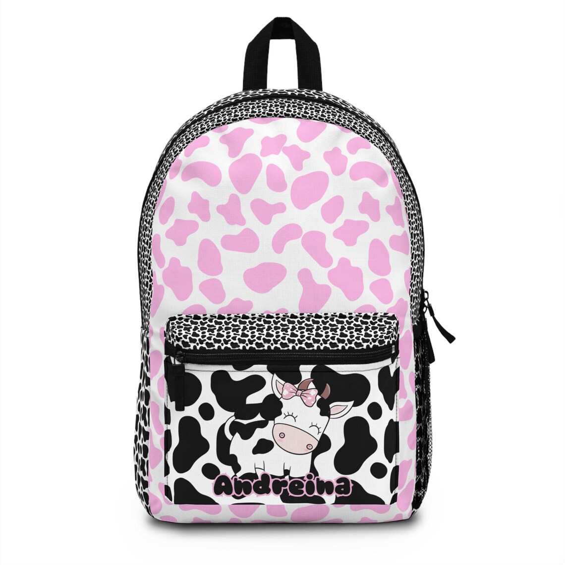 Cowprint Backpack , Cow Pattern Backpack ,back to School, Pre-k Grad ...