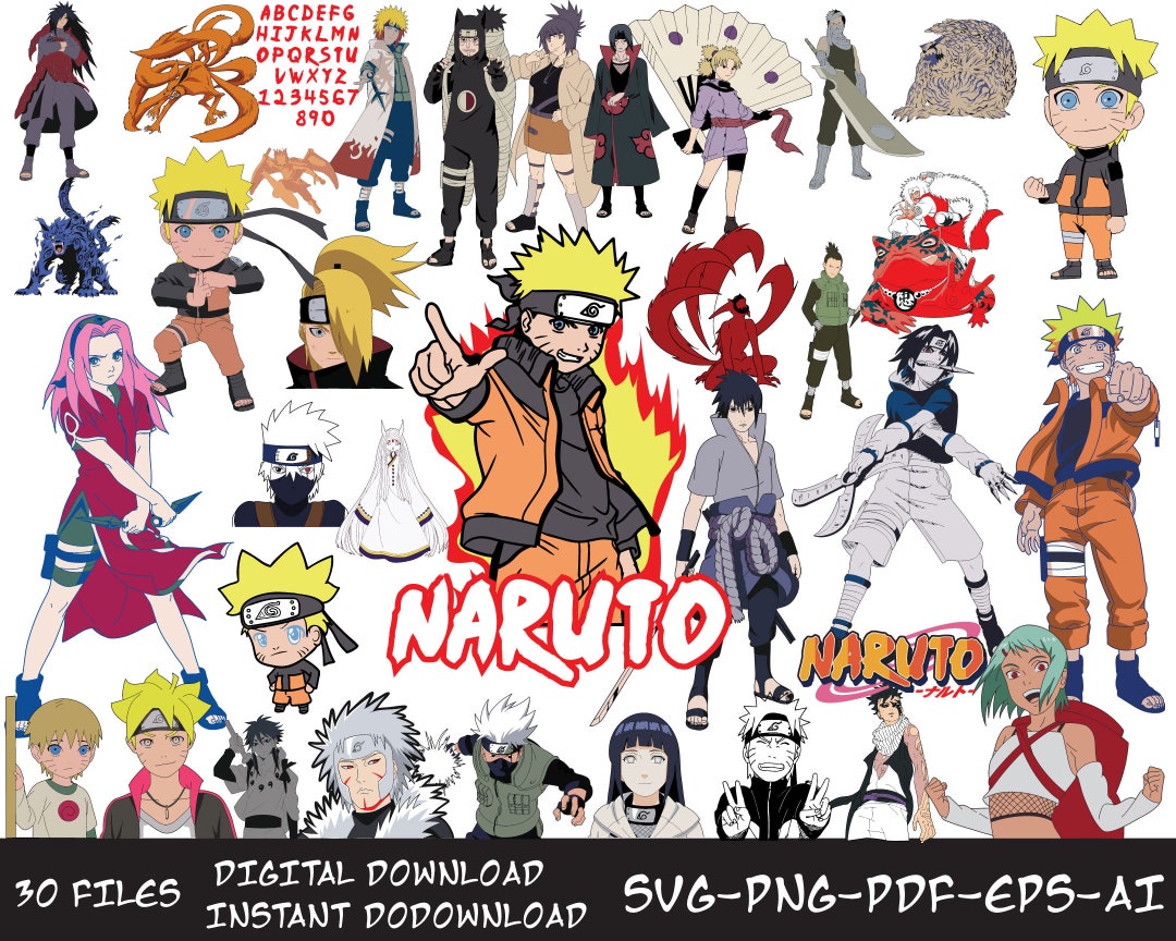 Explore Our Anime Bundle SVG With 30 Unique Designs Instantly Download ...