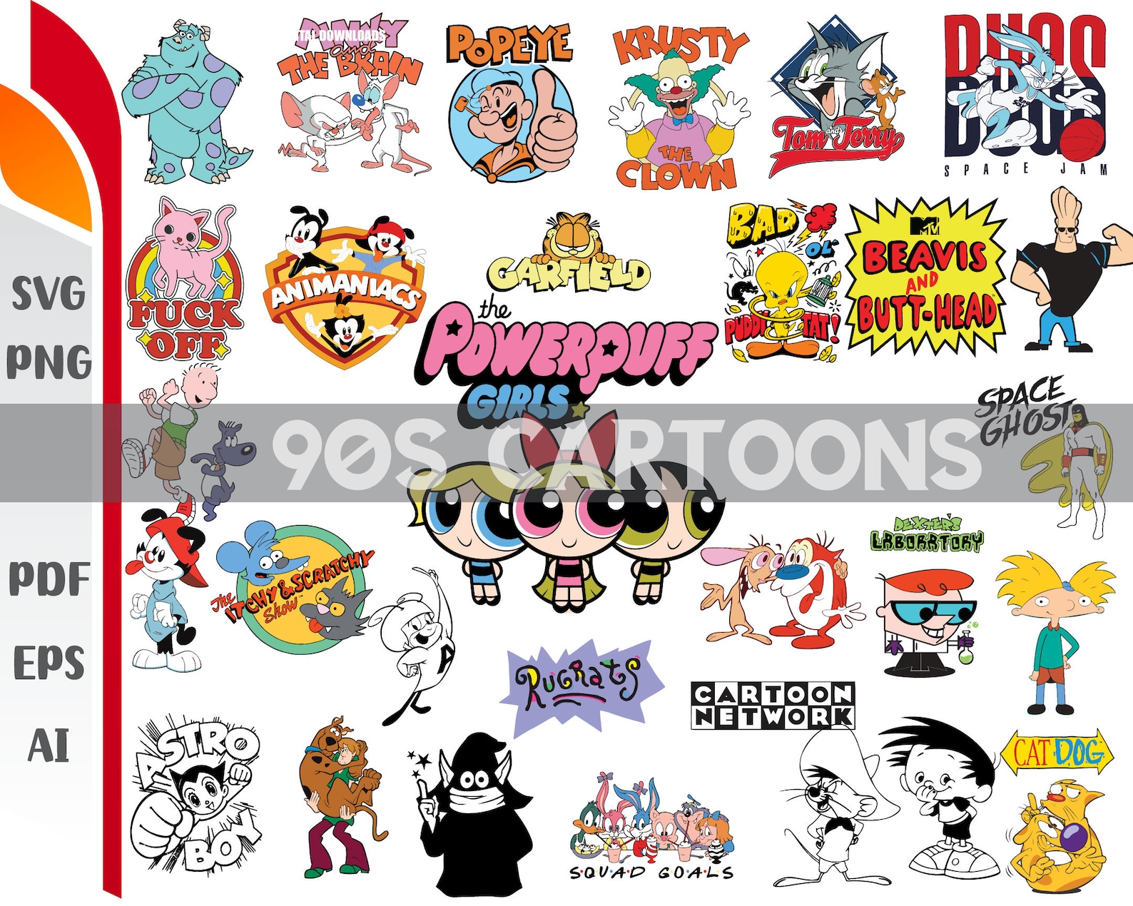 Cartoon Svg,cartoon Characters Svg,cartoon Bundle Svg,animated Svg,toon ...