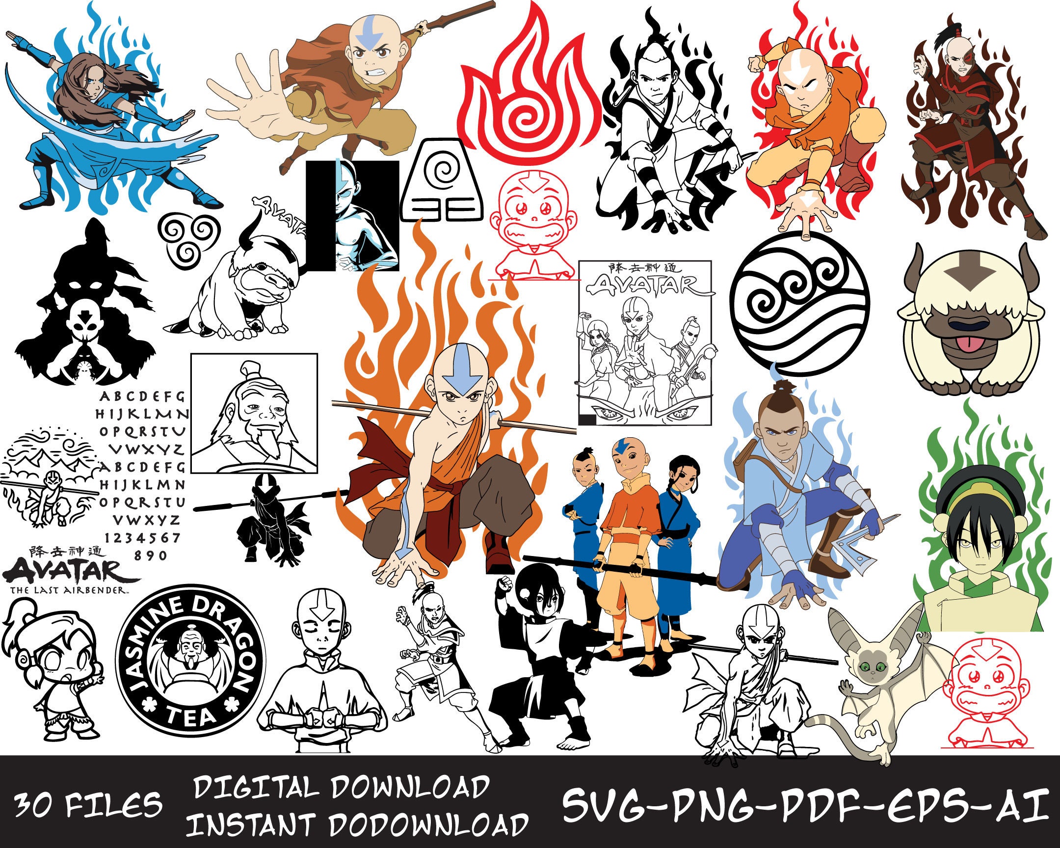 Explore our Anime Bundle SVG with 30 unique designs Instantly download ...