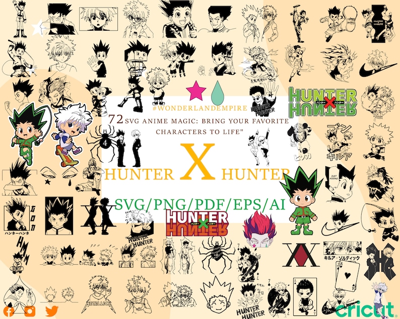 Explore Our Anime Bundle SVG With 72 Unique Designs! Instantly Download ...