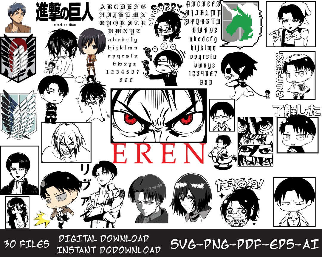 Explore Our Anime Bundle SVG With 90 Unique Designs! Instantly Download ...