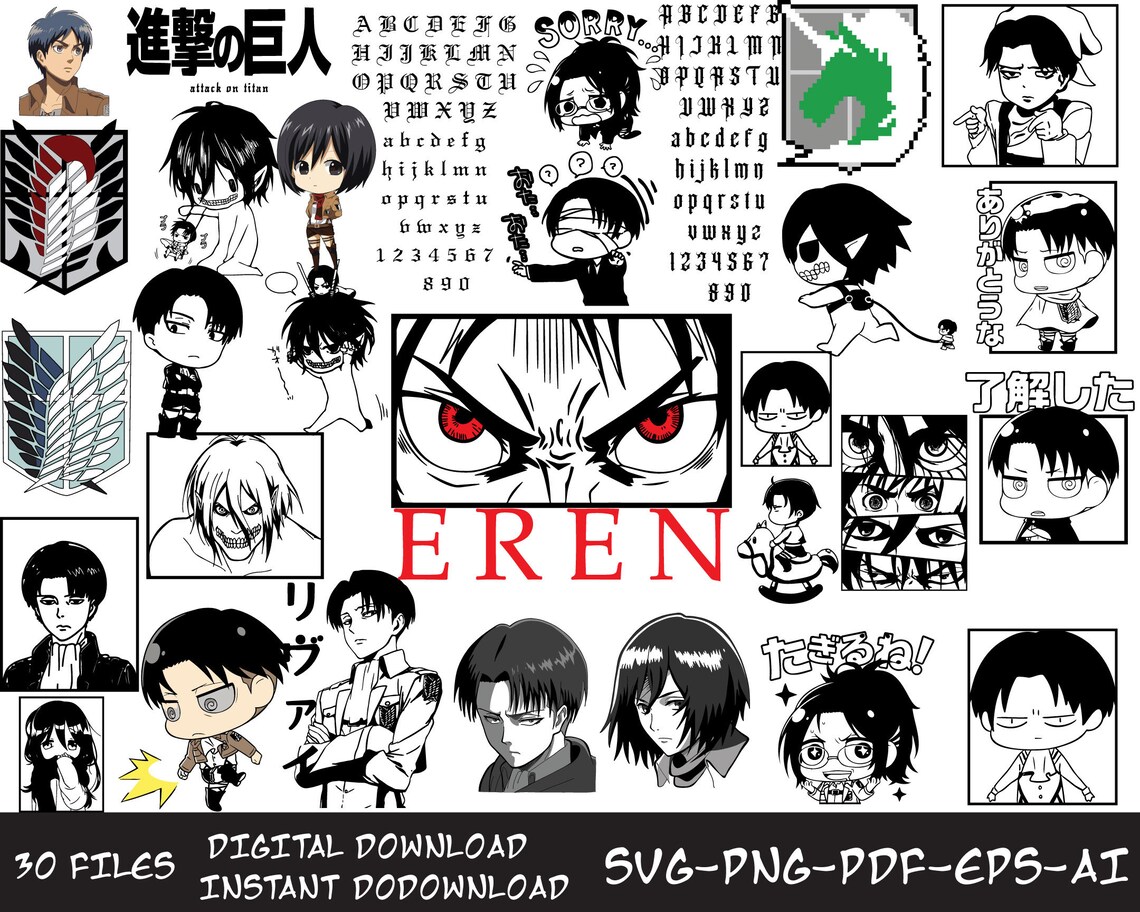 Explore Our Anime Bundle SVG With 90 Unique Designs Instantly Download ...