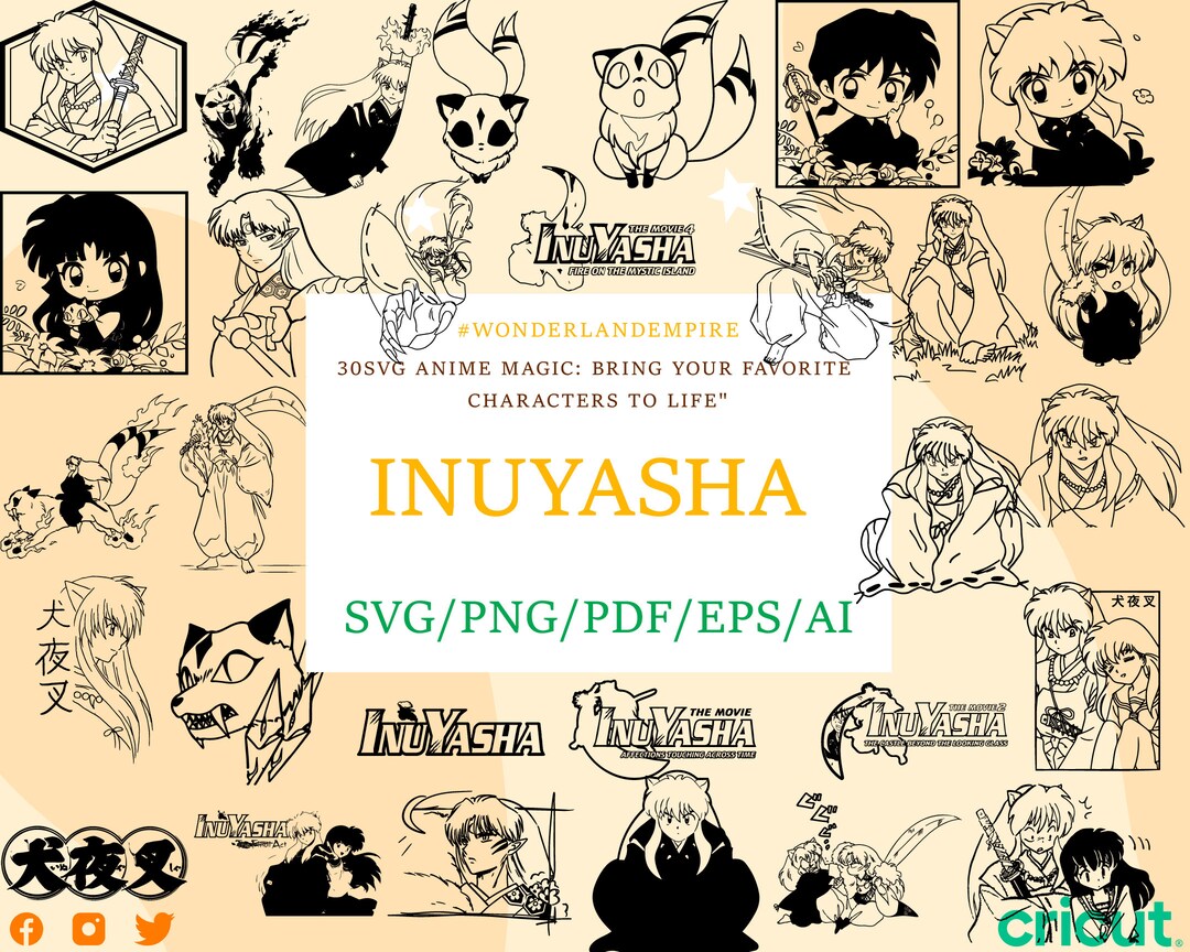 Explore Our Anime Bundle SVG With 30 Unique Designs! Instantly Download ...
