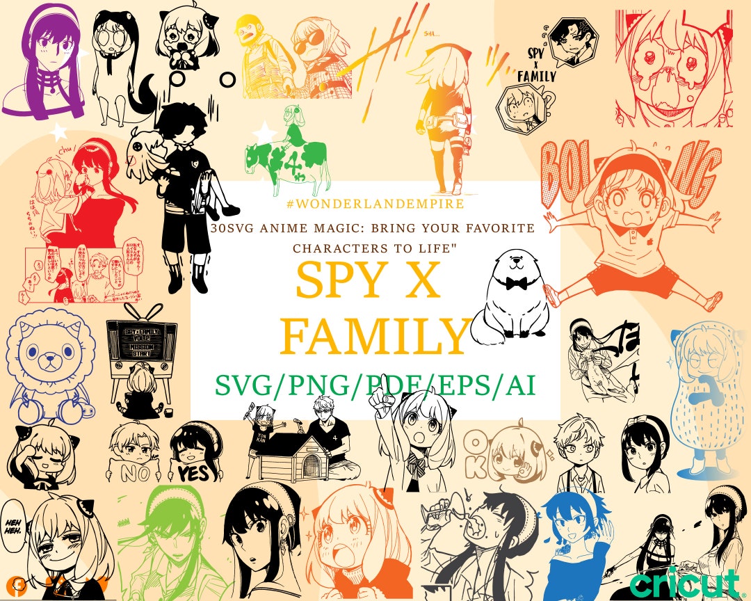 Explore Our Anime Bundle SVG With 30 Unique Designs Instantly Download ...