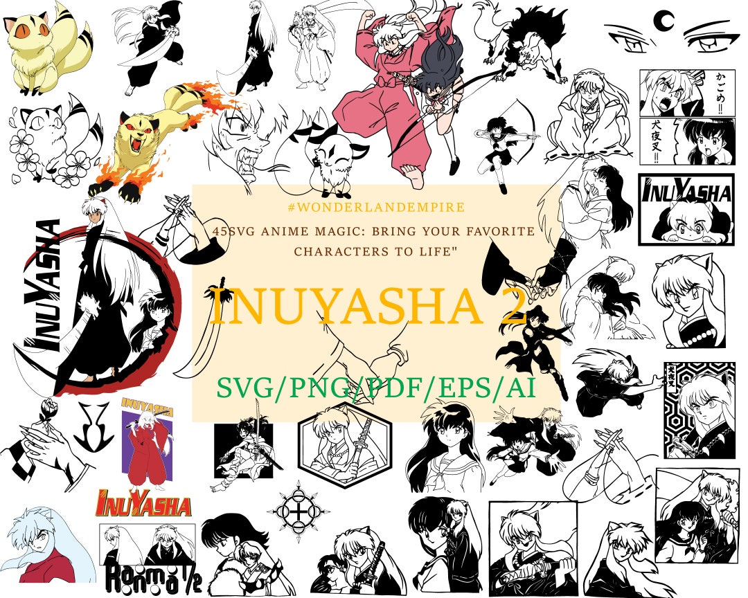 Explore Our Anime Bundle SVG With 30 Unique Designs! Instantly Download ...