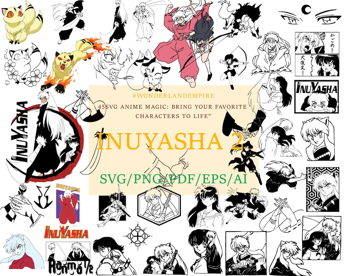 Explore Our Anime Bundle SVG With 30 Unique Designs! Instantly Download ...
