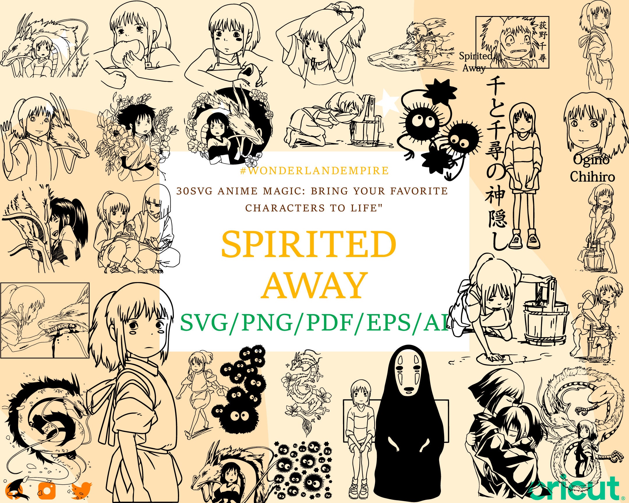 Explore Our Anime Bundle SVG With 30 Unique Designs! Instantly Download ...