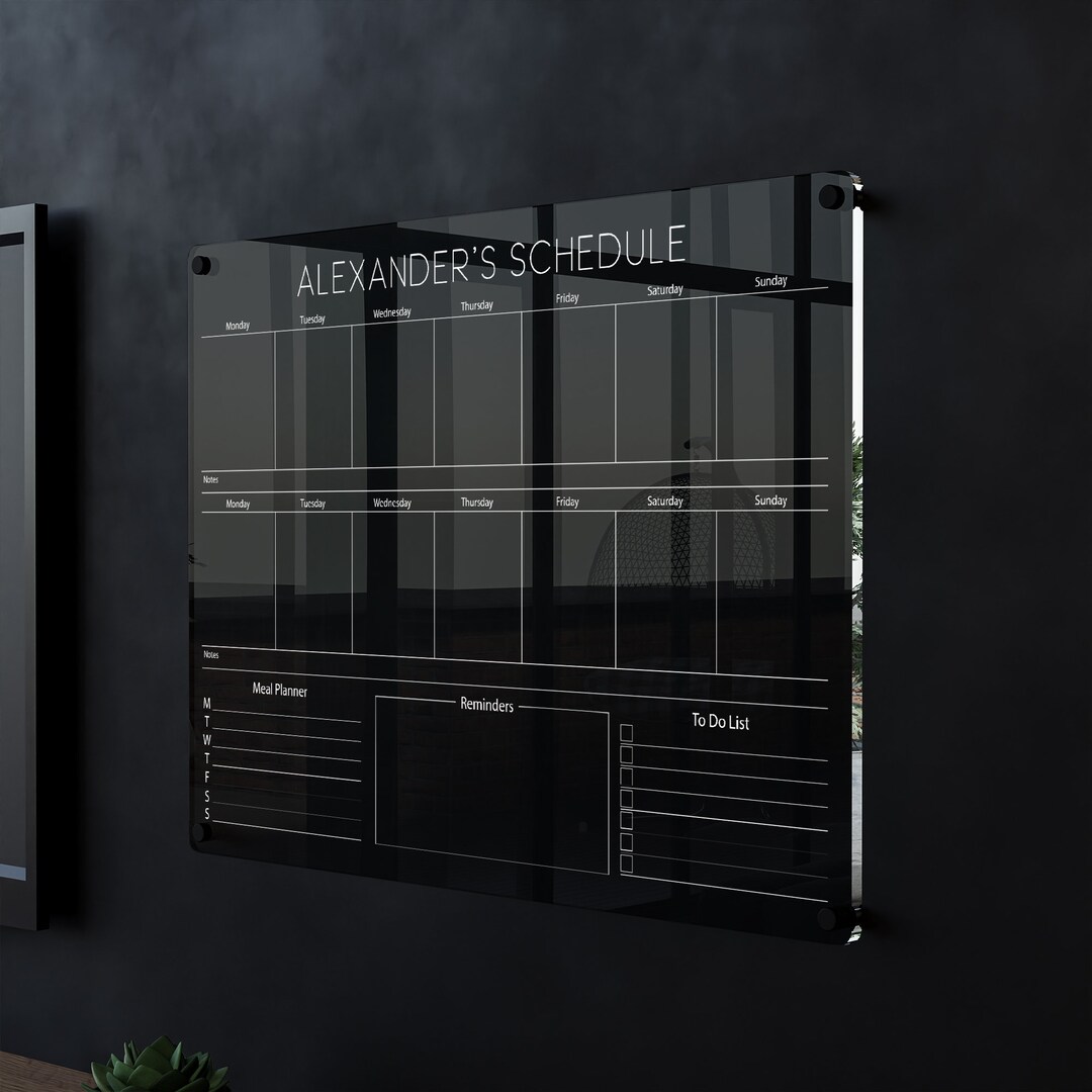 Two Week Calendar Two Week Planner Two Week Dry Erase - Etsy