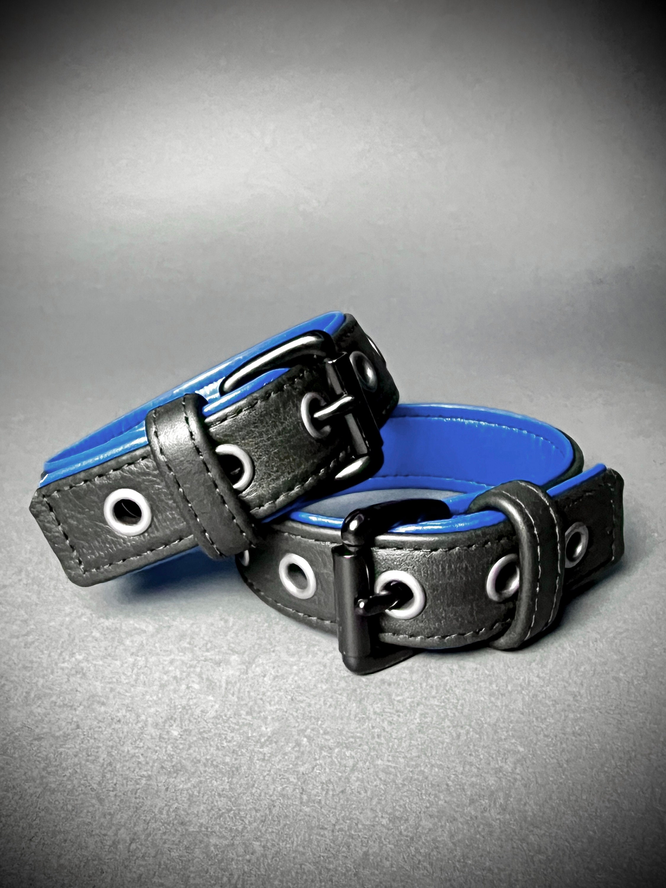 Blue Piped Garment Leather Buckle Arm Band 1.25 Widthsold Individually ...