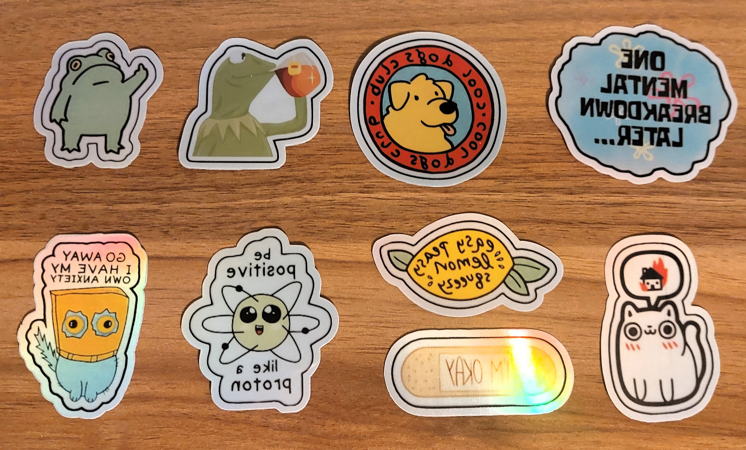 Meme Sticker Collection Humorous Decals, Internet Culture Inspired ...