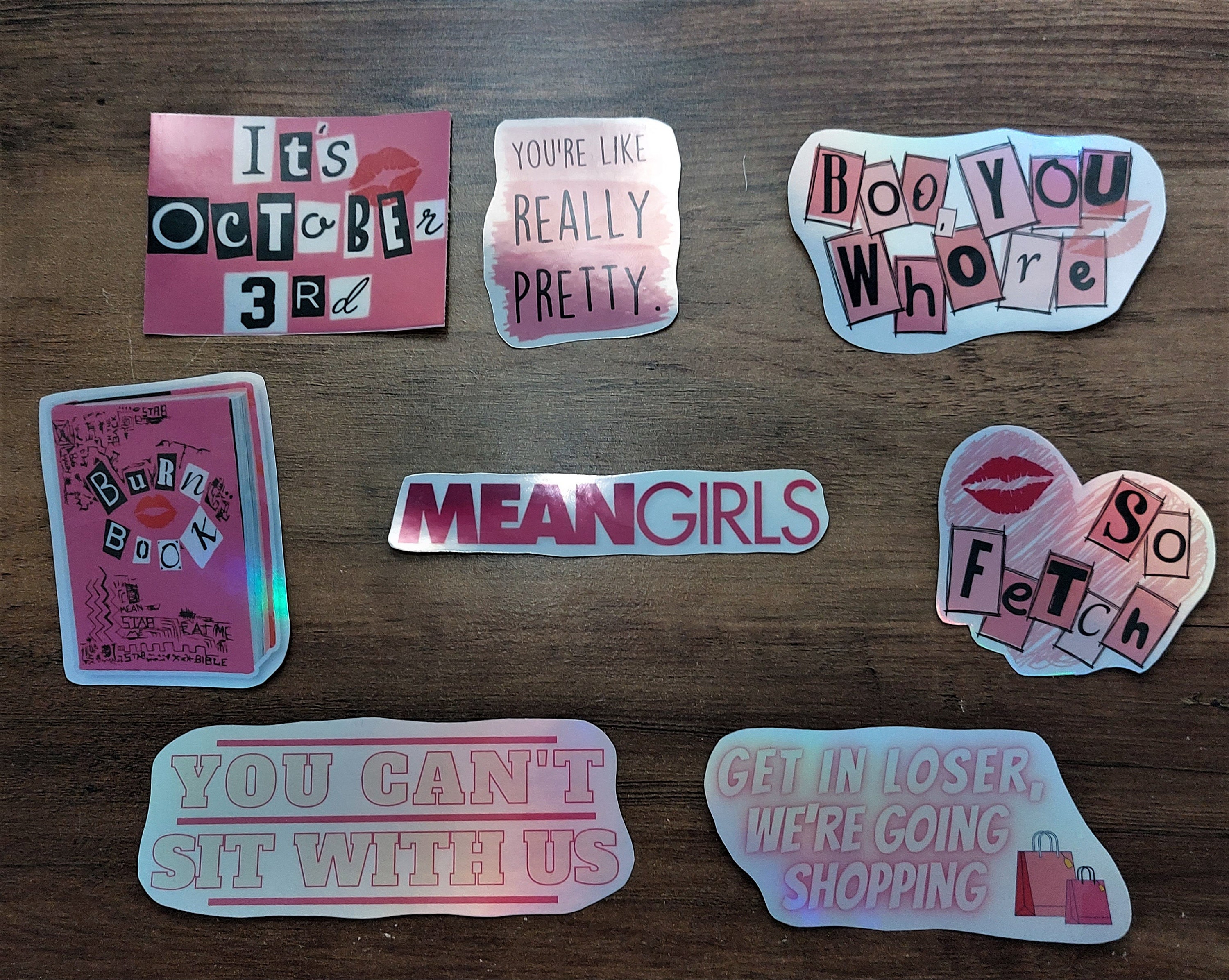 So Fetch, Mean Girls Movie Quotes Sticker Pack 17 Fetch-worthy Decals ...