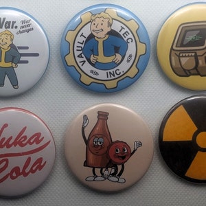 Fallout Series Vault Boy Badges Fallout Collection Vault-tec Inspired ...