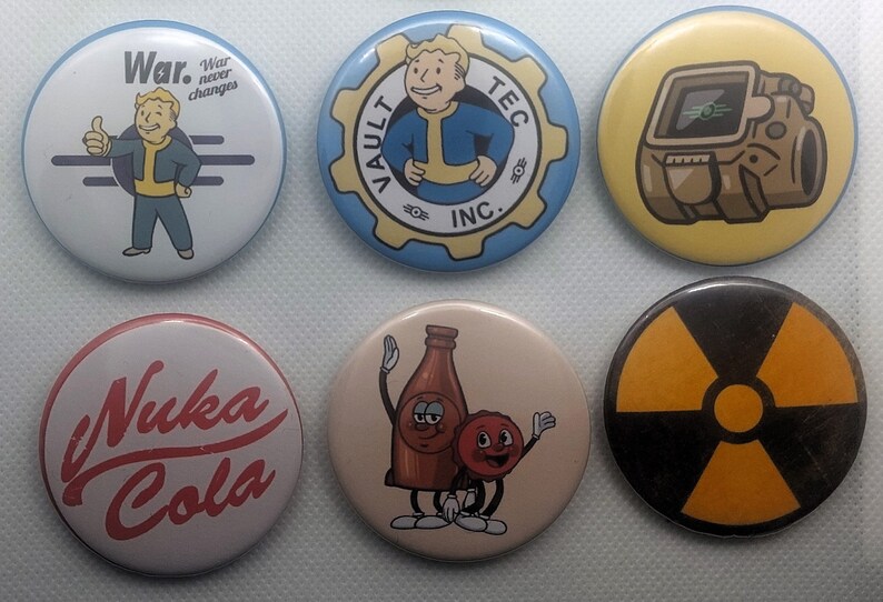Fallout Series Vault Boy Badges Fallout Collection Vault-tec Inspired ...