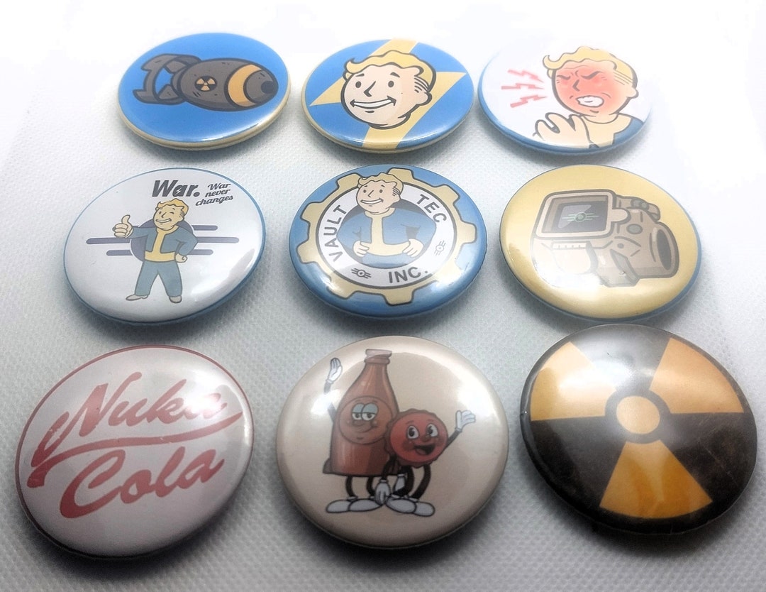 Fallout Series Vault Boy Badges Fallout Collection Vault-tec Inspired ...