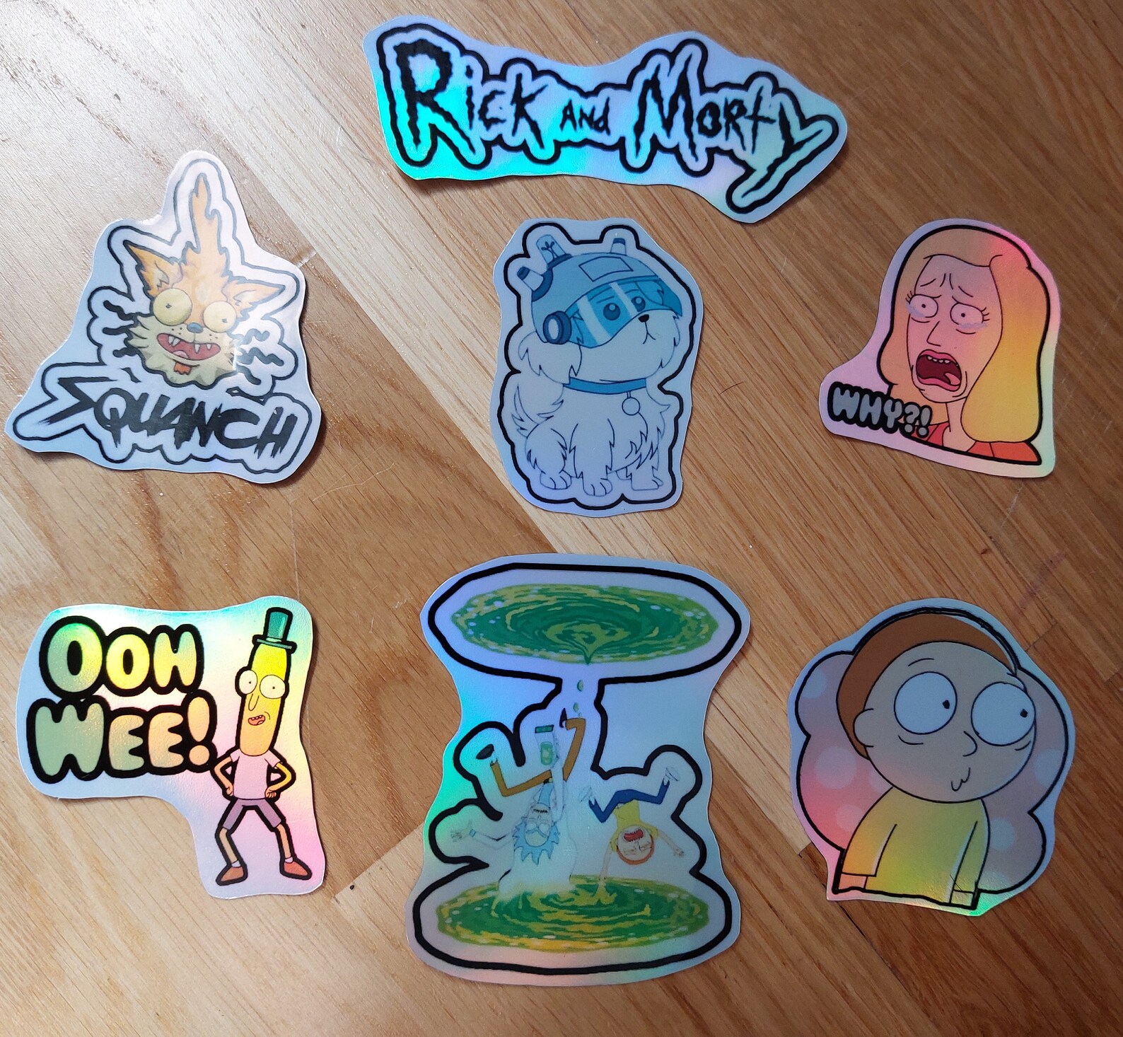 Rick and Morty 20 Holographic Sticker Pack Iconic - Etsy