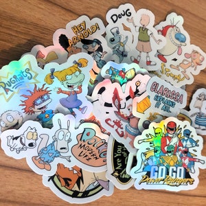 Unleash 90's Nickelodeon Nostalgia: Dive Into Our Vibrant Sticker Pack ...
