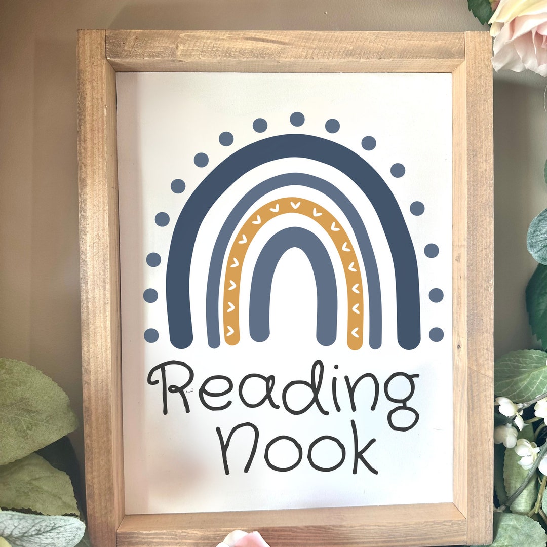 Reading Nook Digital Download, Playroom Decor, Reading Decor, Kids Room ...