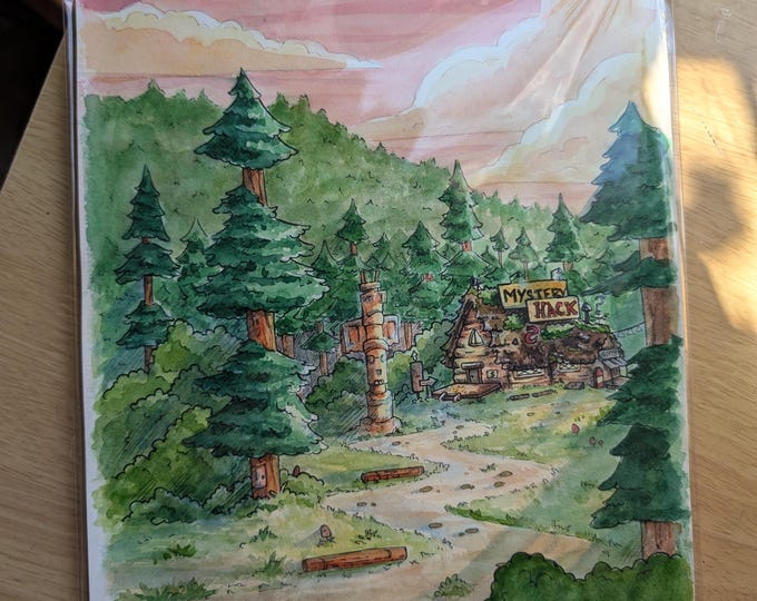Original "the Shack" Watercolor Painting Handpainted - Etsy