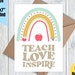 Printable Digital Teacher Appreciation 5x7 Card - Etsy