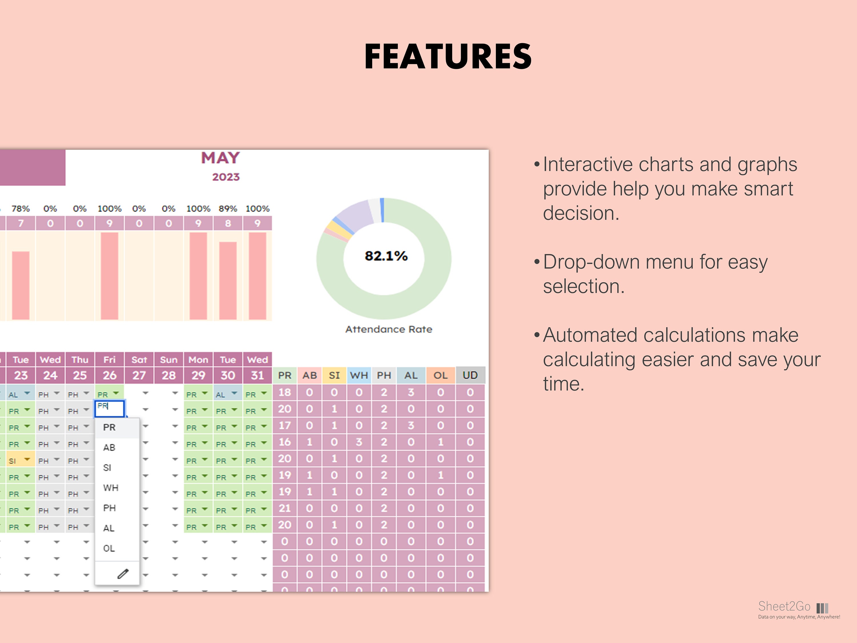 Ultimate Google Sheets Employee Attendance Tracker | Attendance ...
