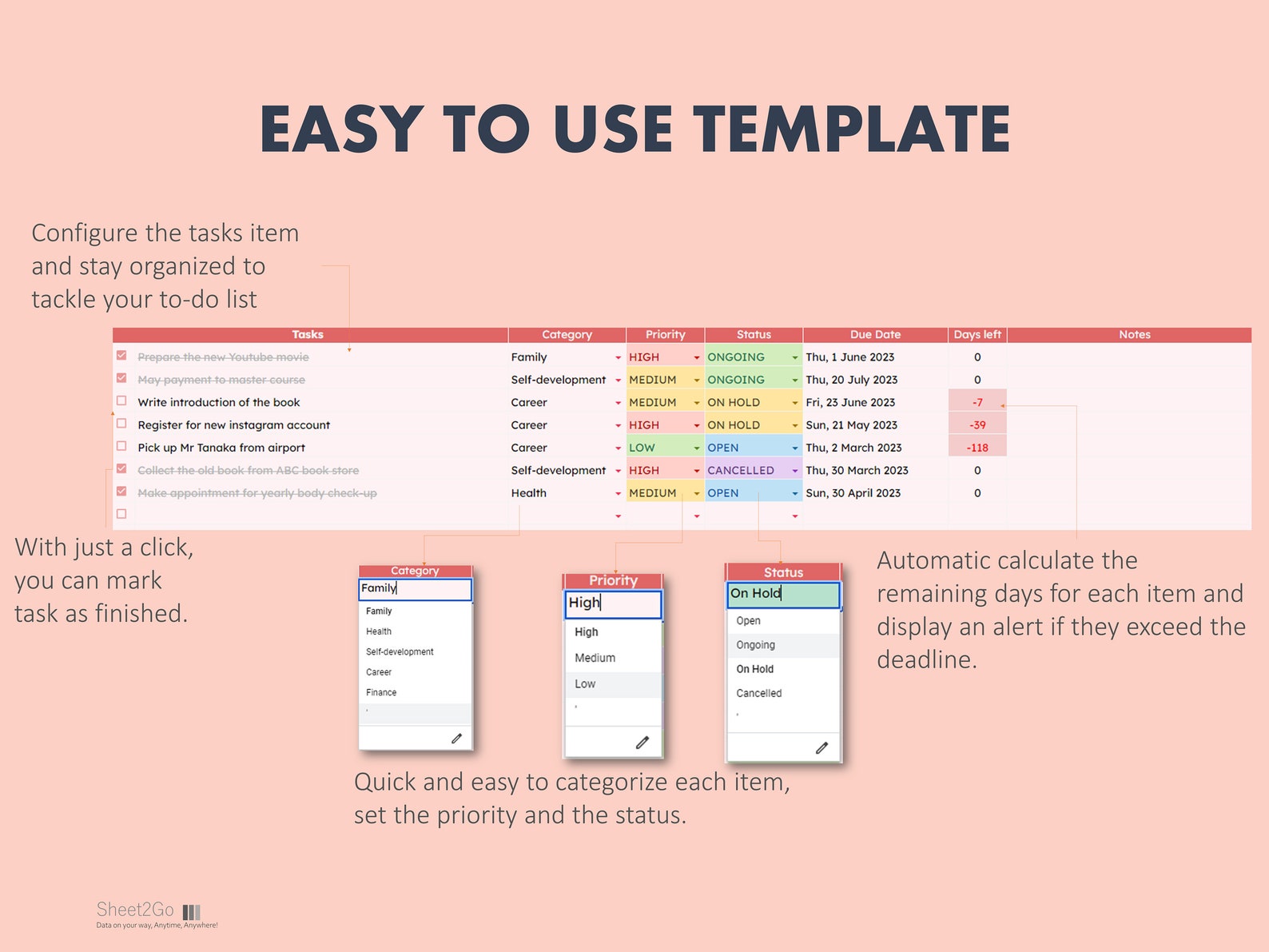 Ultimate Google Sheets TODO Tracker | Task Management Spreadsheet ...