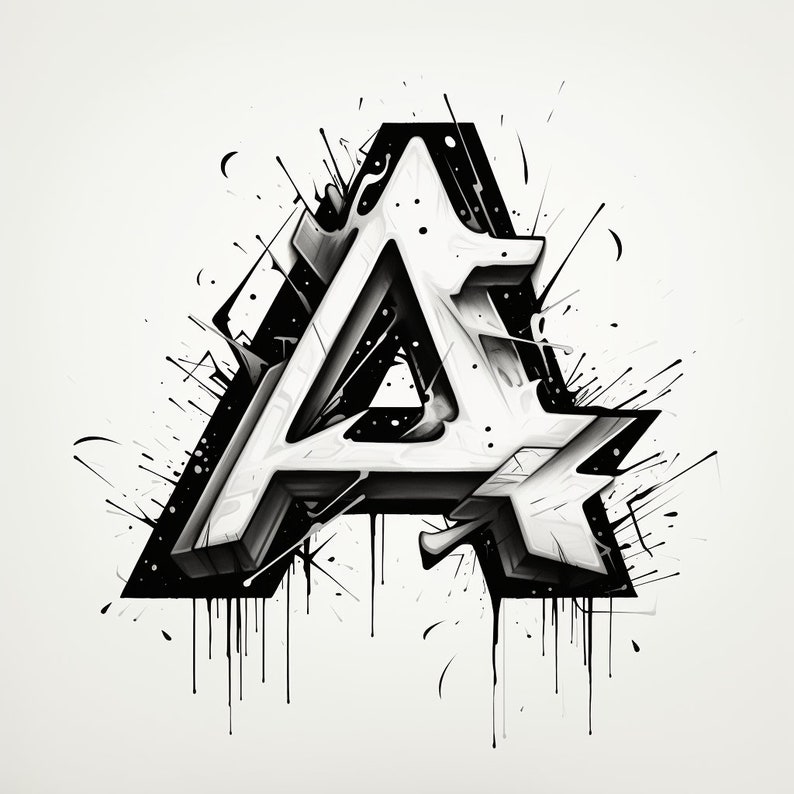 Graffiti Letter "a" Sticker, Waterproof Unique Street Art. - Etsy