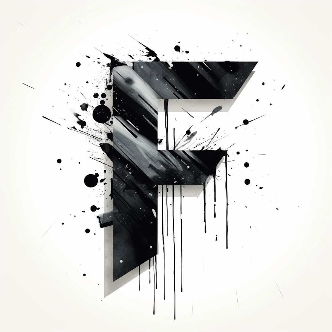 Graffiti Letter "f" Sticker, Waterproof Unique Street Art - Etsy