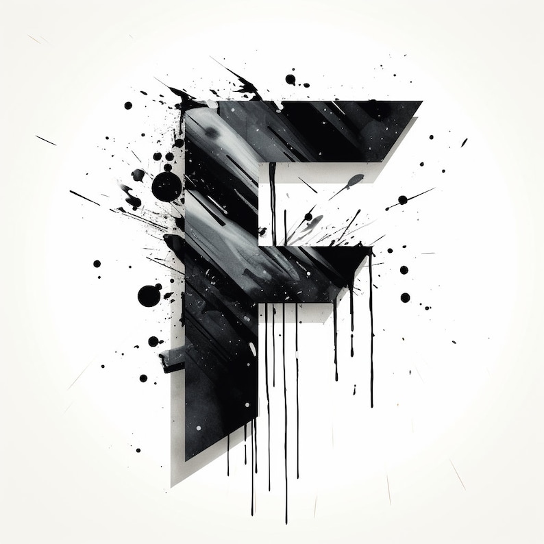 Graffiti Letter "f" Sticker, Waterproof Unique Street Art - Etsy