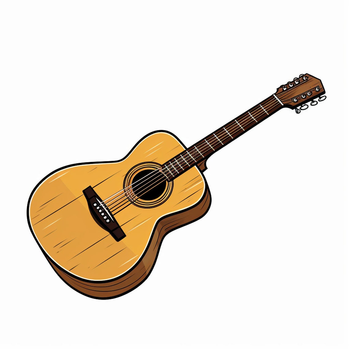 Waterproof Acoustic Guitar Sticker - Etsy