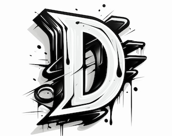 Graffiti Letter g Sticker Waterproof Unique - Etsy