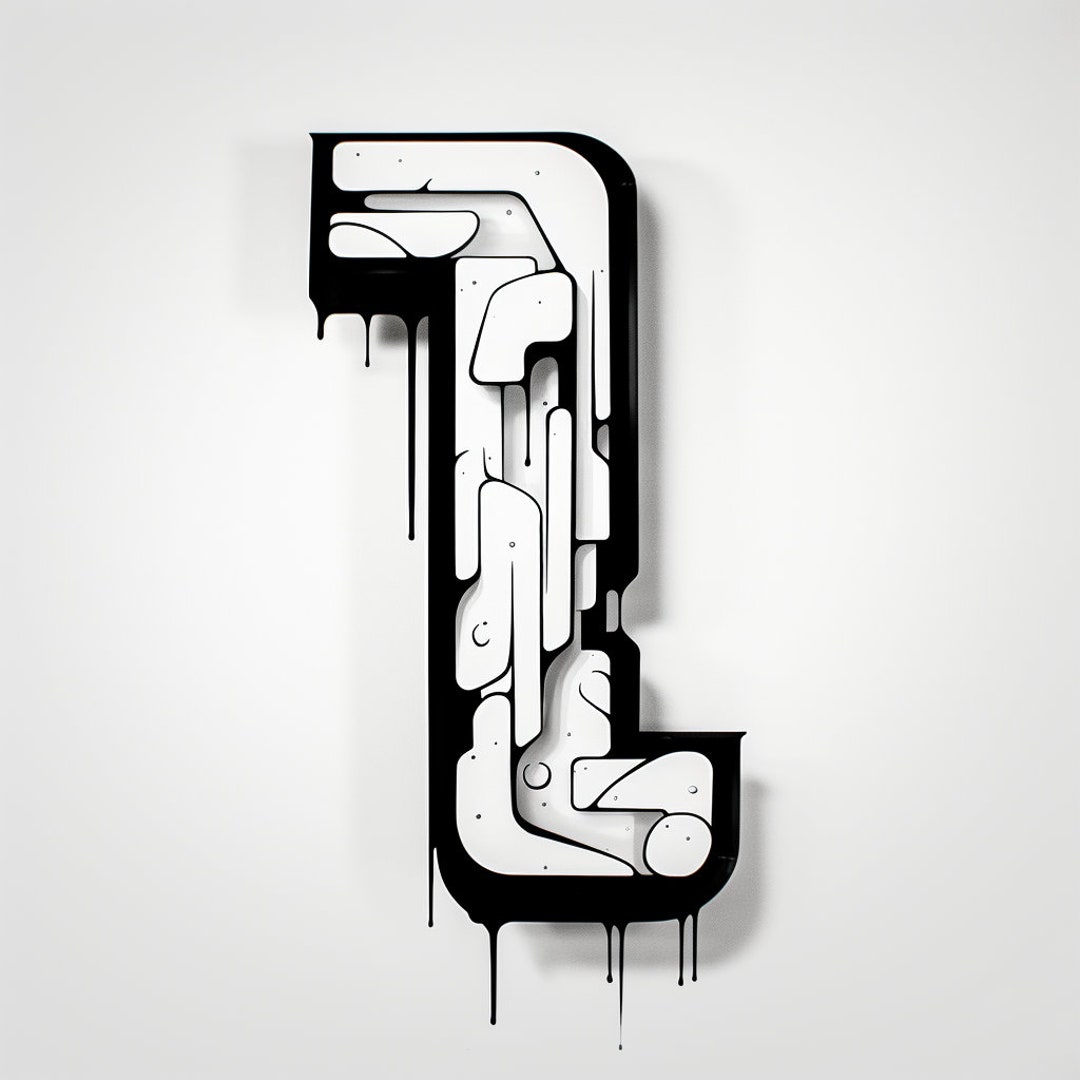 Graffiti Letter "i" Sticker, Waterproof Unique Street Art - Etsy