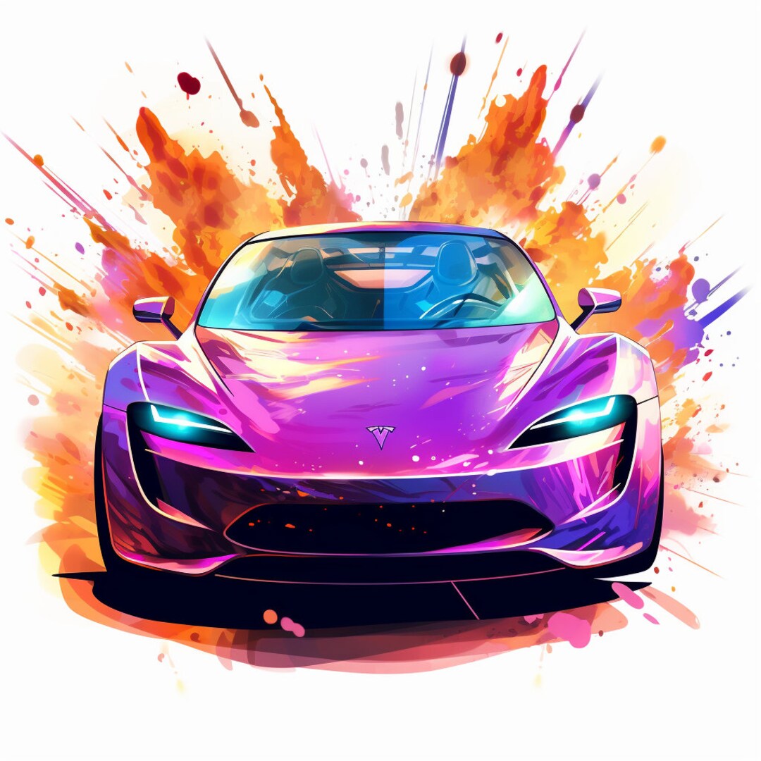 Waterproof Tesla-style EV Sticker - Etsy