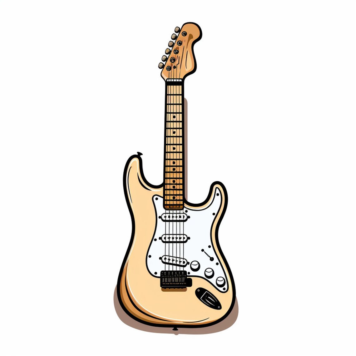 Waterproof Stratocaster Guitar Sticker - Etsy