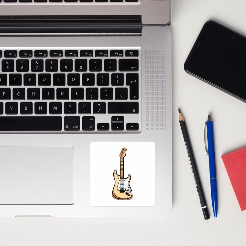 Waterproof Stratocaster Guitar Sticker - Etsy