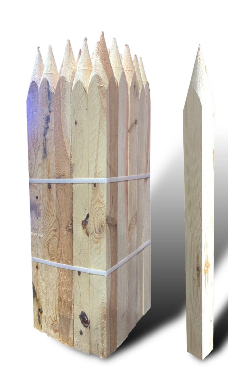 Wood Stake Hardwood Pencil Point - Etsy