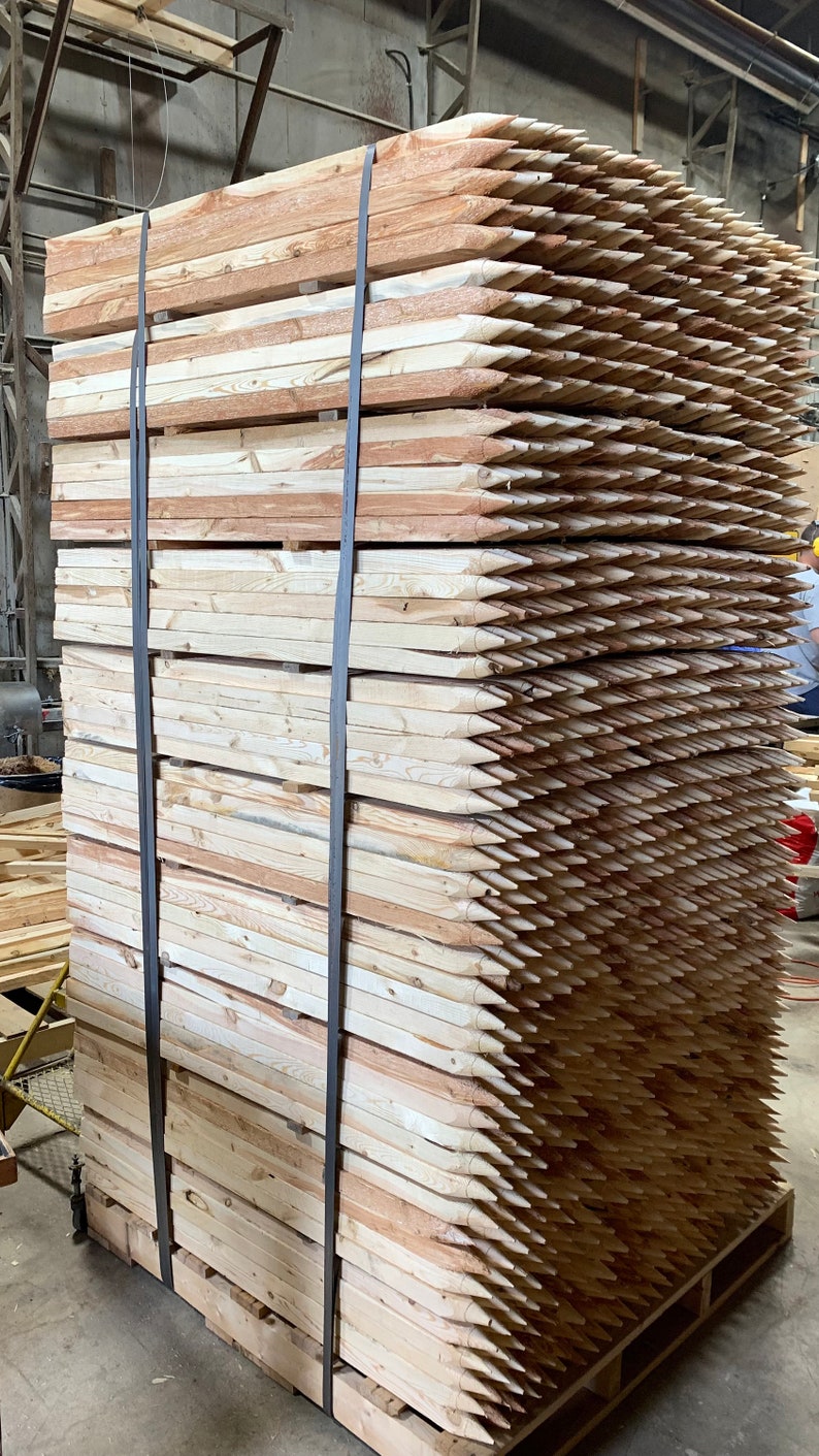 Wood Stake Hardwood Pencil Point - Etsy