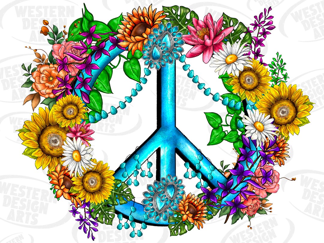 Hippie Western Peace Png, Peace Sign Clip Art, Peace Symbol Png ...