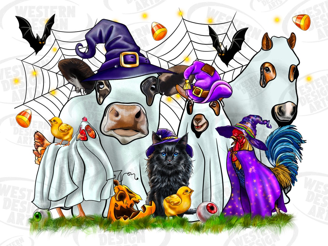 Animals Halloween Cow Png, Goat Png, Halloween Cow ,farm Calf Clipart ...