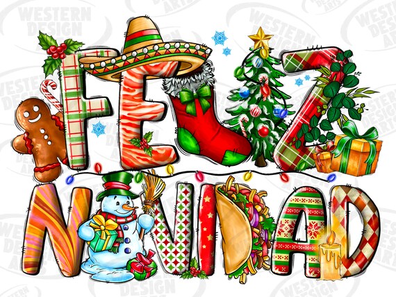 Spanish Christmas Design Feliz Navidad SVG • Spanish Saying